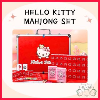 SG Set Instock Hello Kitty Mahjong Pink Limited Edition / Doraemon ...