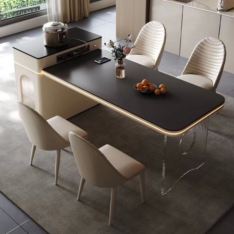 Sintered Stone island table dining table integrated household multi ...