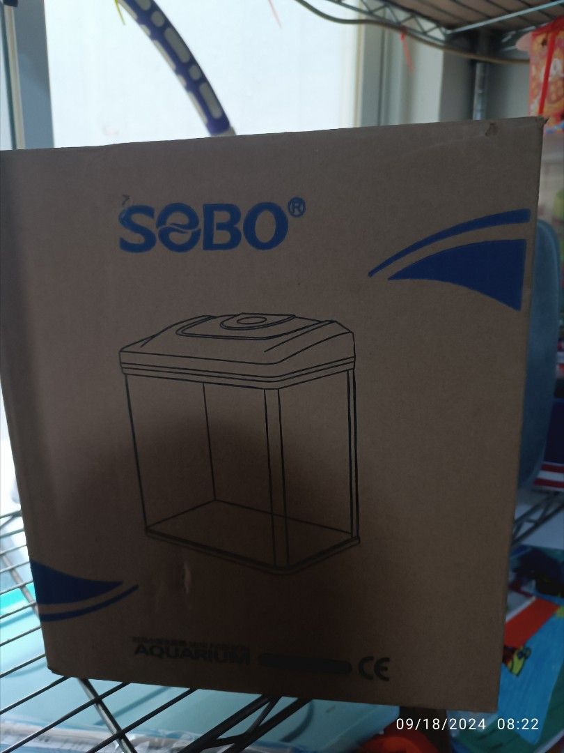 Sobo mini aquarium complete set with led light pump T240F 9L, Furniture ...