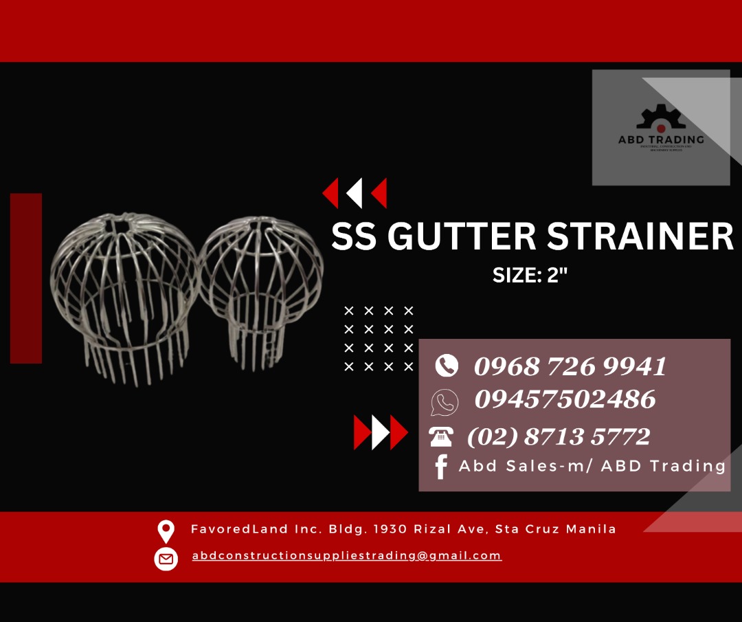 SS GUTTER STRAINER, Commercial & Industrial, Construction Tools ...