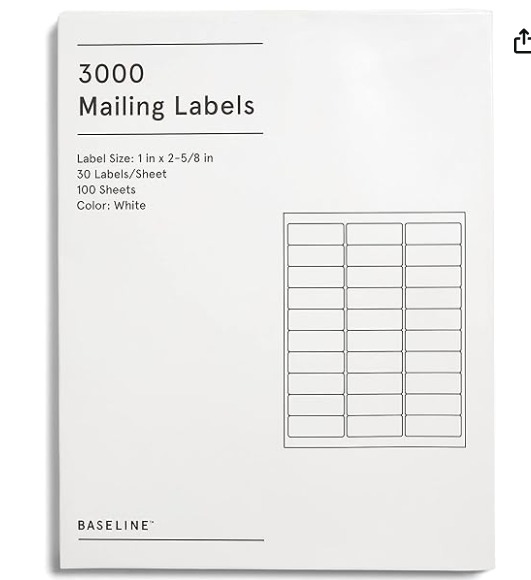 Staples BL58261 Baseline Shipping Labels, 3000/Pack Brand: STAPLES ...