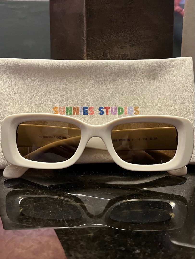 Sunnies Studios Domino Cream, Women's Fashion, Watches & Accessories ...