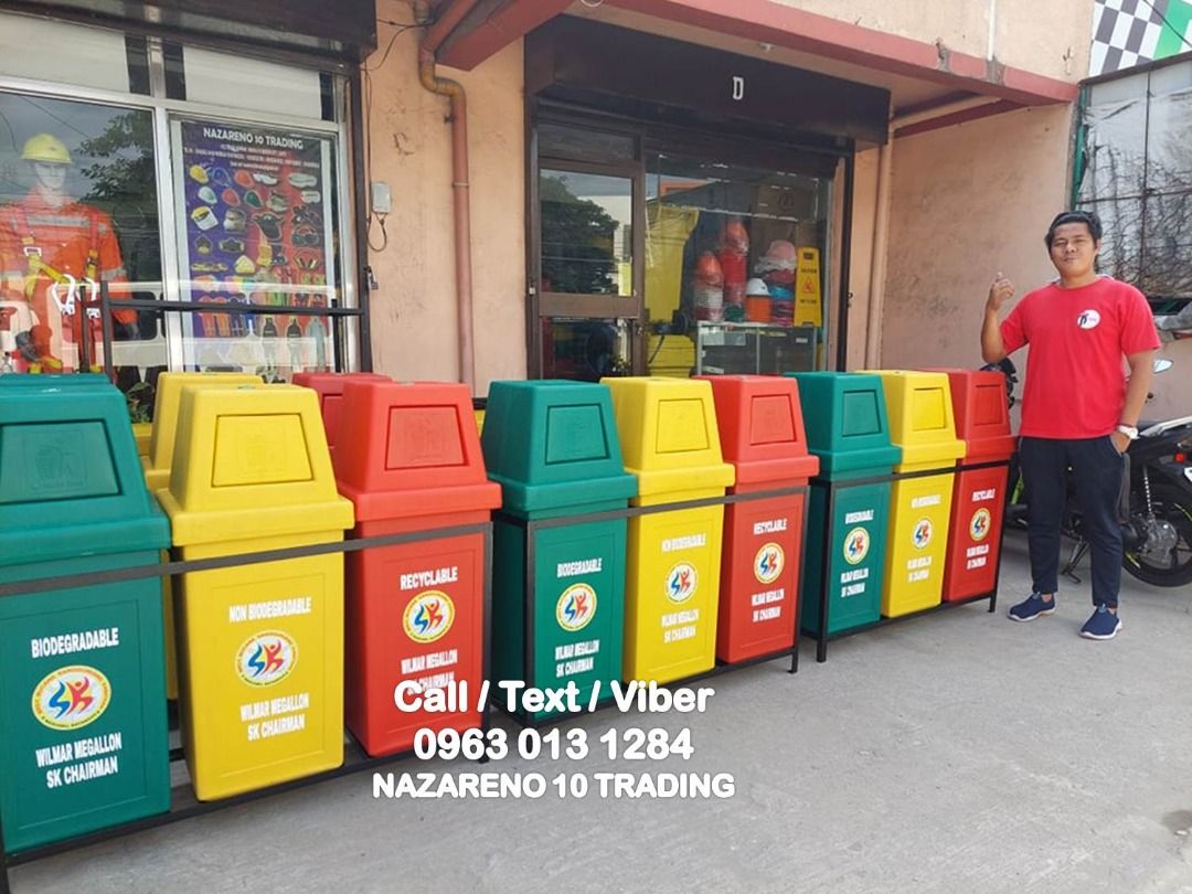 Swing Type Bin Trash Bin Hooded Bin Trash Bin, Looking For on Carousell