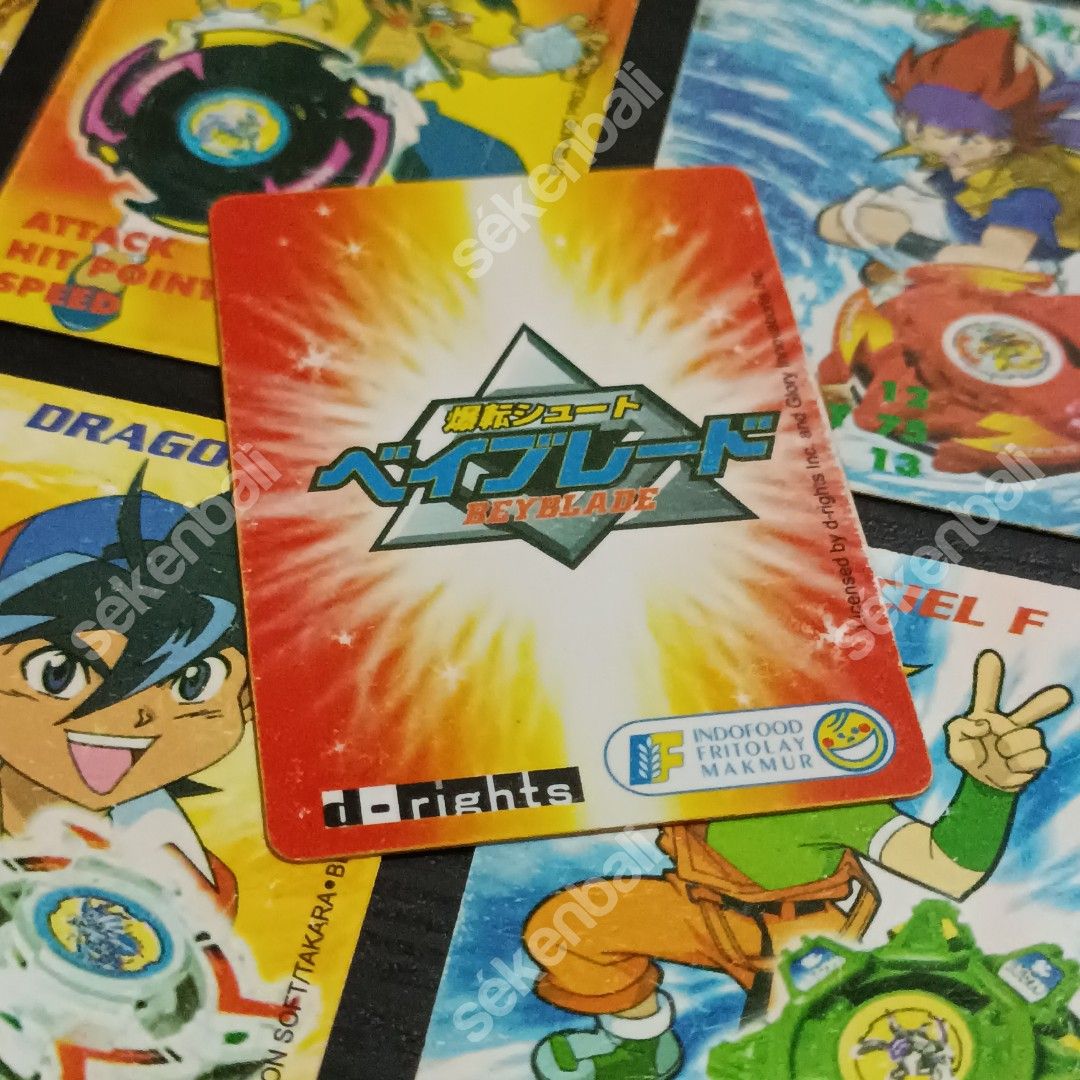 Tazos Beyblade Hadiah Chiki 2003 - Blade Base Attack Ring Bit Beast ...