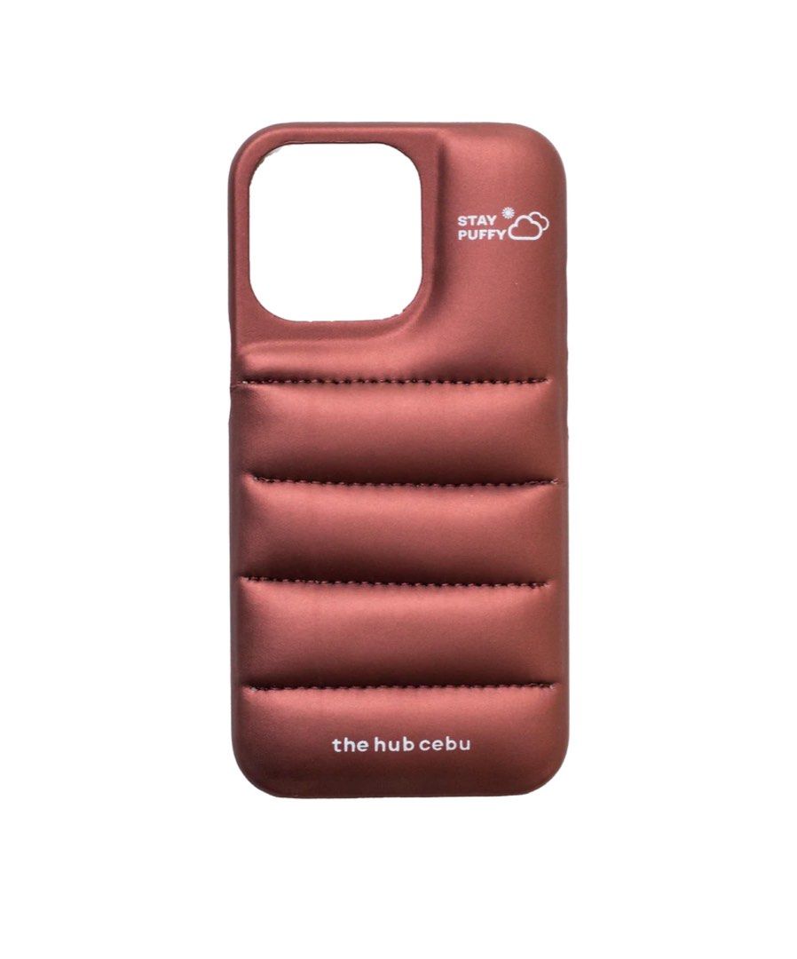 The hub Cebu puffer case in espresso, iPhone 13 Pro, Mobile Phones ...
