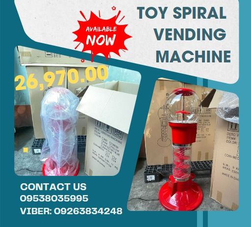TOY SPIRAL VENDING MACHINE, Everything Else, Others on Carousell