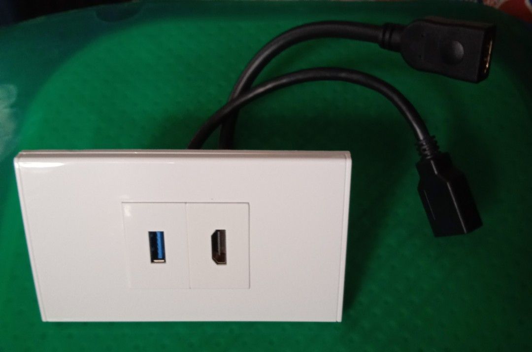 USB & HDMI Faceplate, Computers & Tech, Office & Business Technology on ...