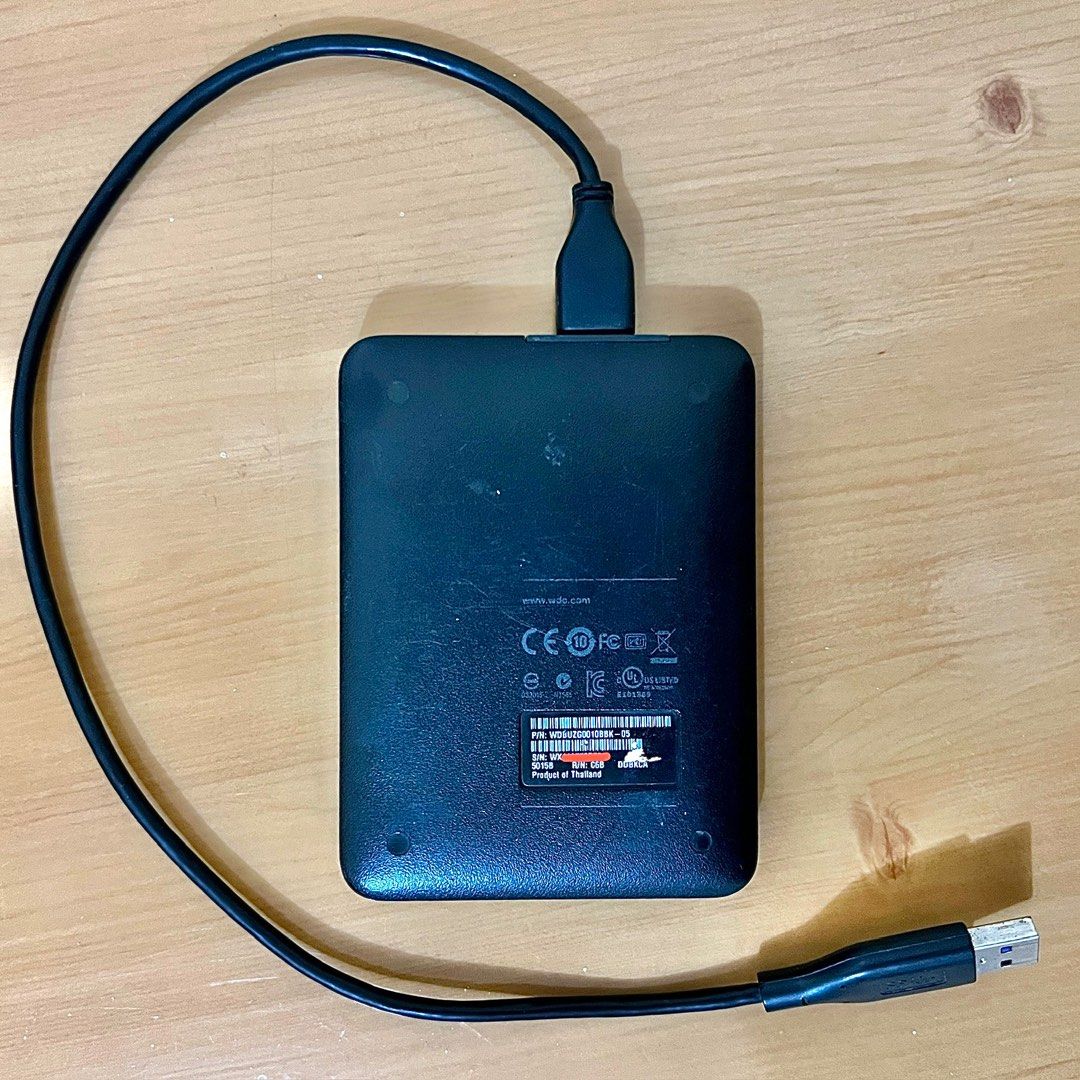 WD 1TB HDD External Hard Drive (Western Digital) 1 TB PLUG & PLAY ...