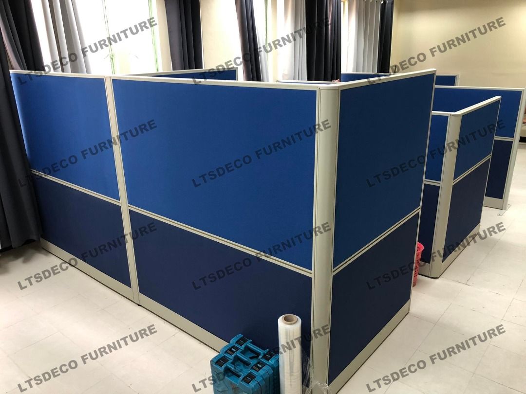 WORKSTATION CALL CENTER TABLE OFFICE PARTITION, Furniture & Home Living ...