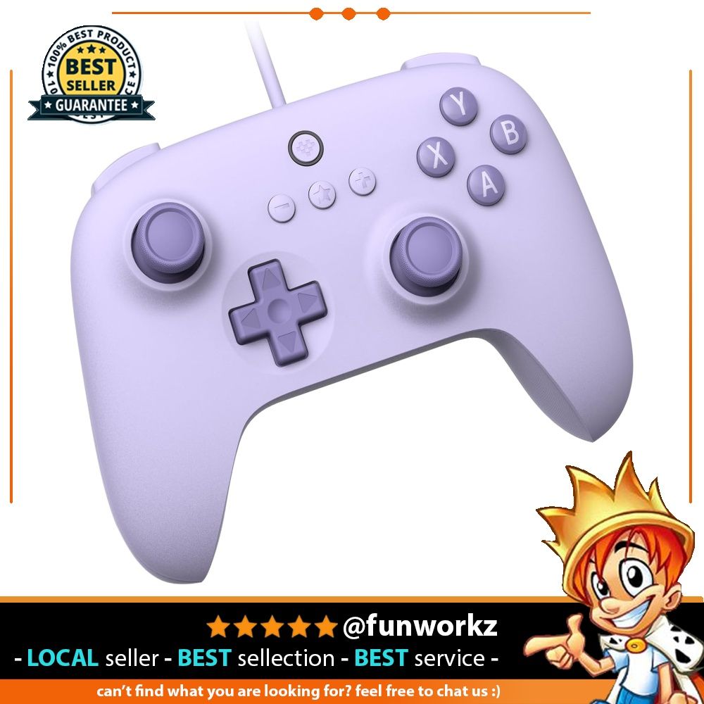 8Bitdo Ultimate C Wired Controller for Windows PC, Android, Steam Deck ...