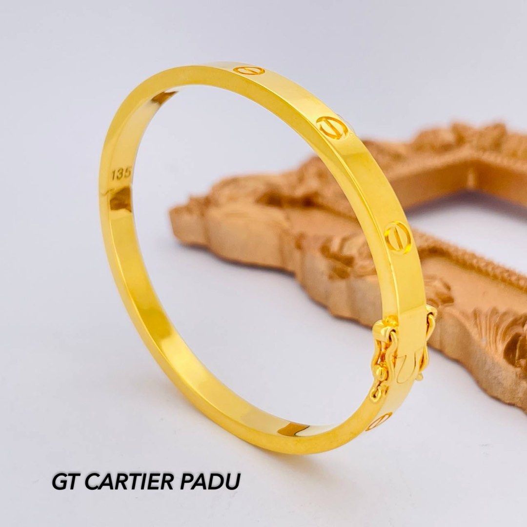 916 Gold Bangle Cartier Design, Women's Fashion, Jewelry & Organisers ...