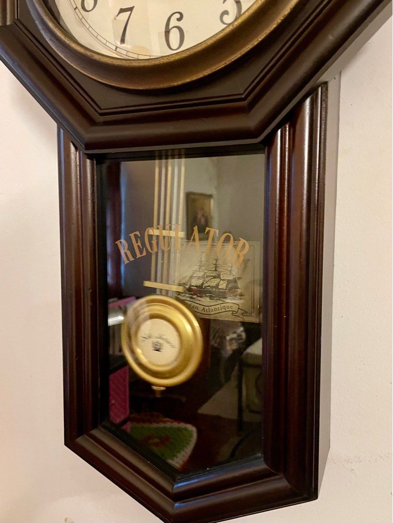 [ CLEARANCE ] Old Citizen Quartz Wooden Regulator Wall Clock No Chime ...