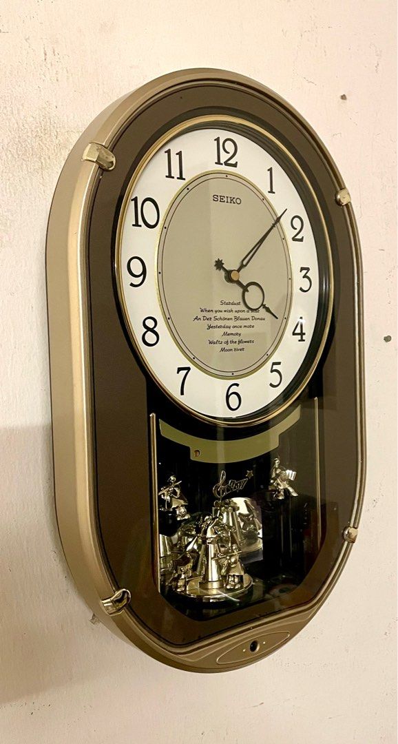 [ CLEARANCE ] Vintage Seiko Quartz Wall Clock multiple Music, Working ...
