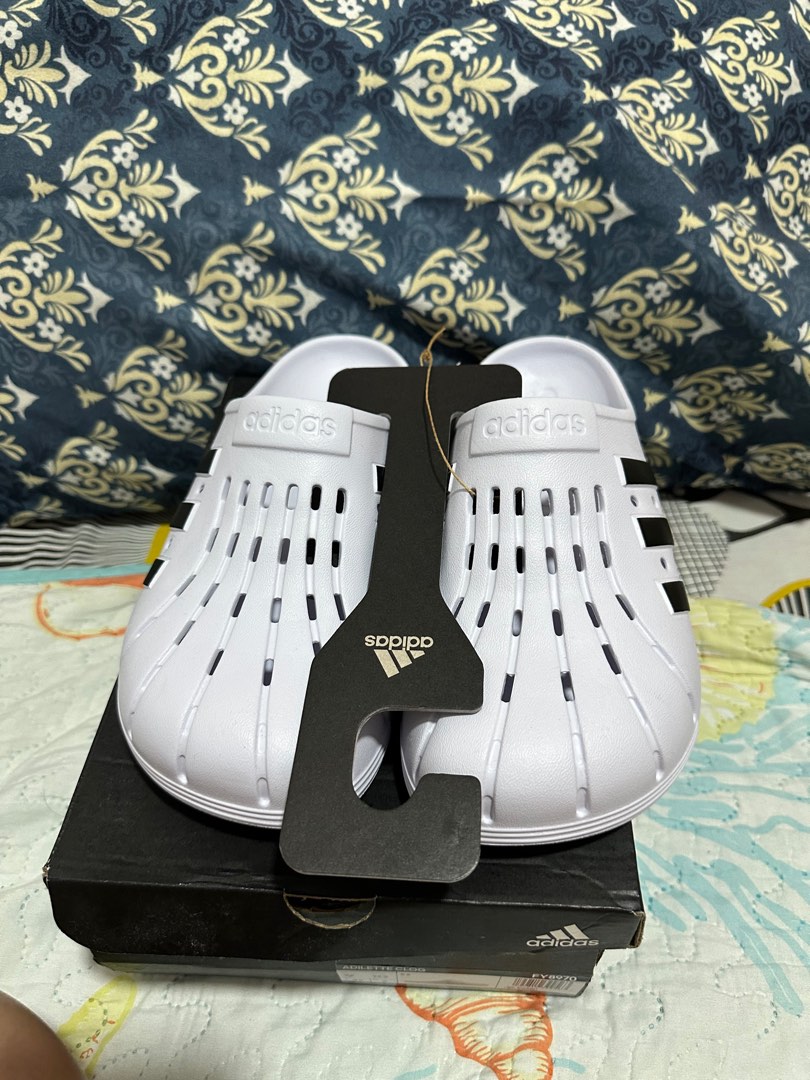 Adidas adilette clog, Men's Fashion, Footwear, Slippers & Slides on ...