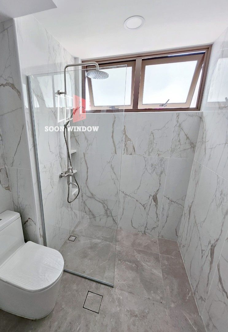 Aluminium Toilet Window | Top Hung | Louvre, Home Services, Renovations ...