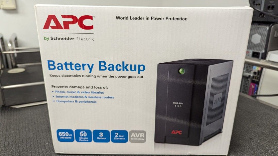Battery backup APC- 650, Computers & Tech, Parts & Accessories ...