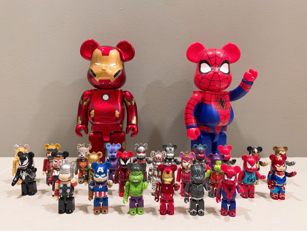 Bearbrick Marvel 400% 100%, Hobbies & Toys, Toys & Games on Carousell