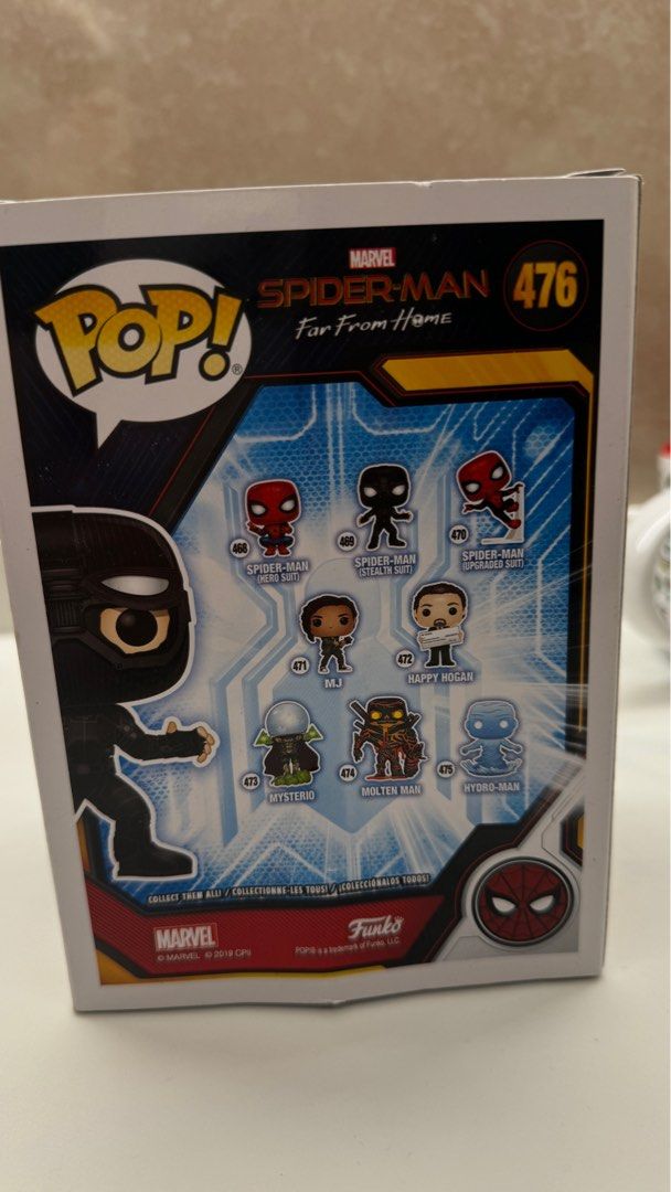 BNIB Spider Man Stealth Suit Goggles up Funko Pop 476