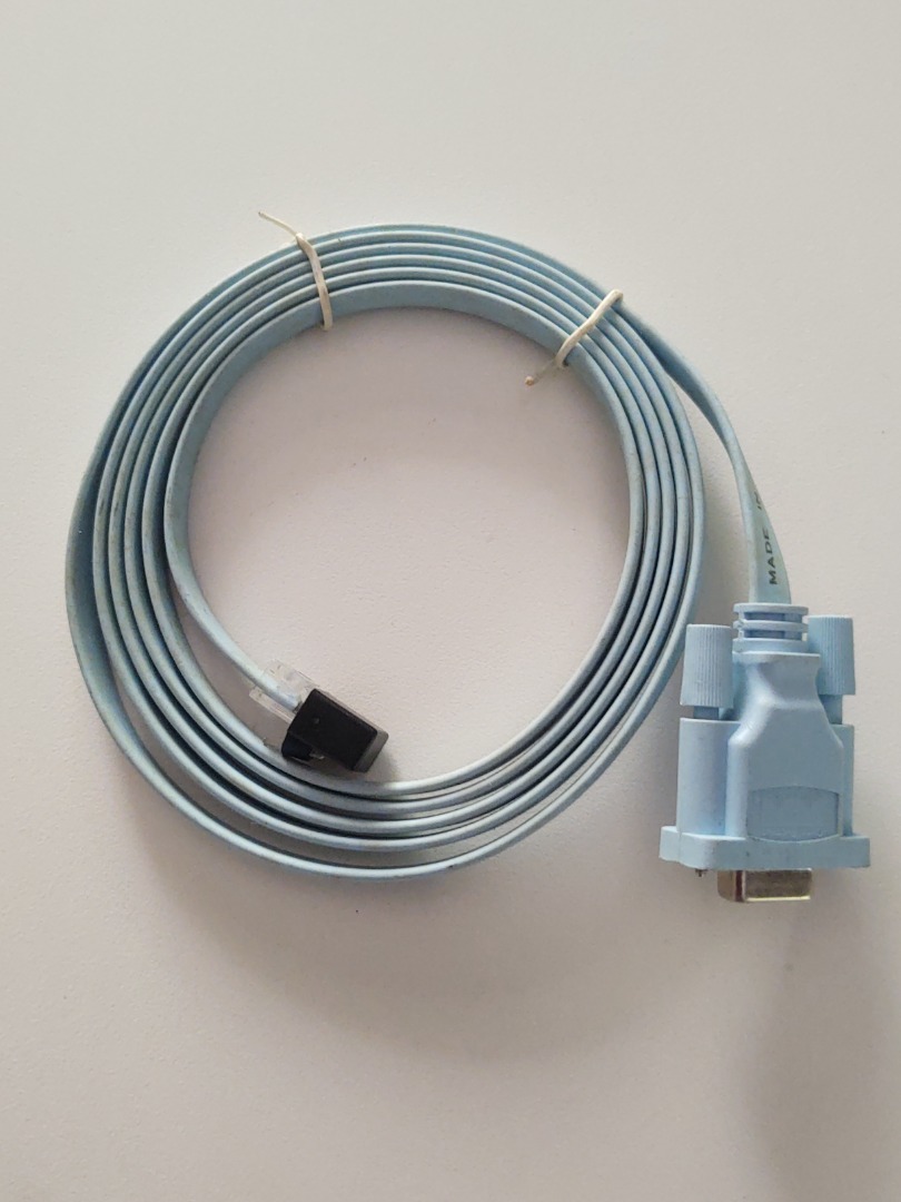 CAB-CONSOLE-RJ45 - DB9 to RJ45 Console Cable, 6 Ft, Computers & Tech ...