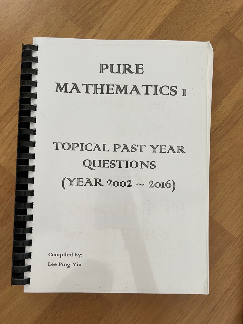 Cambridge AS Level Mathematics Pure 1 Topical Past Year, Hobbies & Toys ...