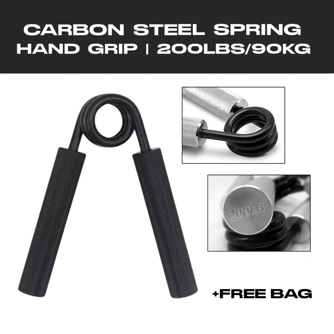 Carbon Steel Spring Hand Grip | Black , Sports Equipment, Exercise ...