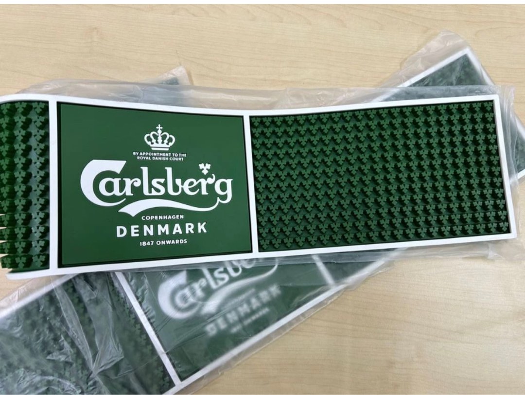 Carlsberg bar mat, Furniture & Home Living, Kitchenware & Tableware ...