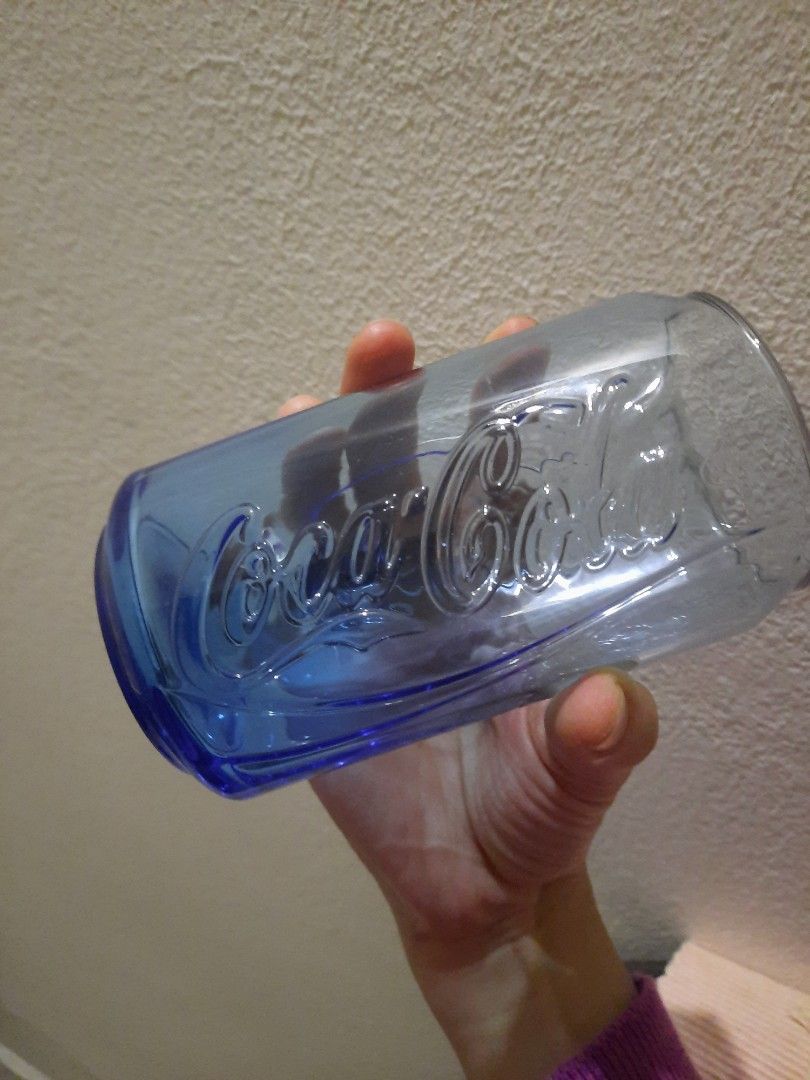 Coca cola blue glass, Hobbies & Toys, Collectibles & Memorabilia, Fan ...