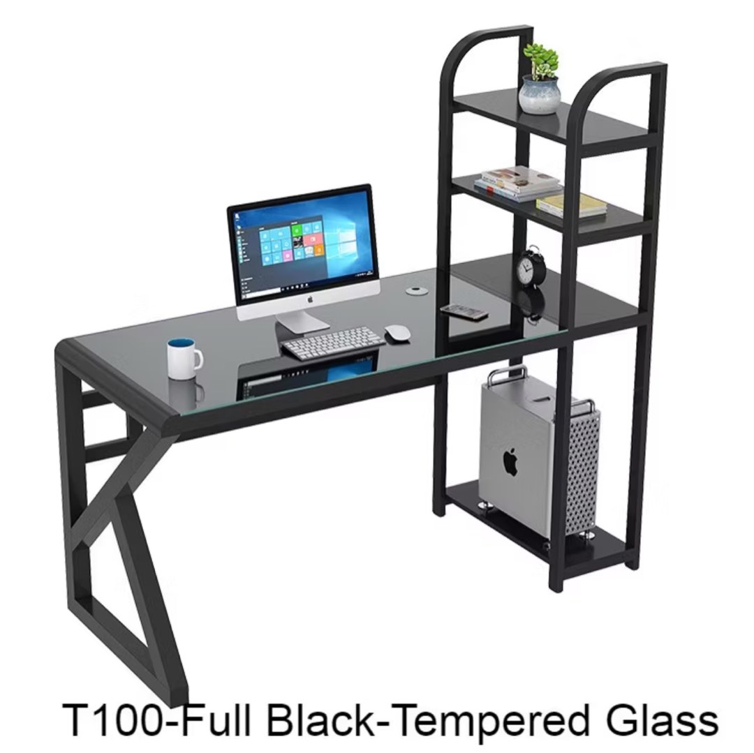 Computer Table Tempered Glass Study Table [SG STOCKS] Excel Life Modern ...