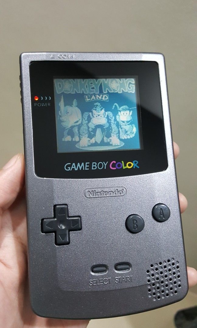 Custom Painted Gunmetal Nintendo Gameboy Color with 2 games., Video ...