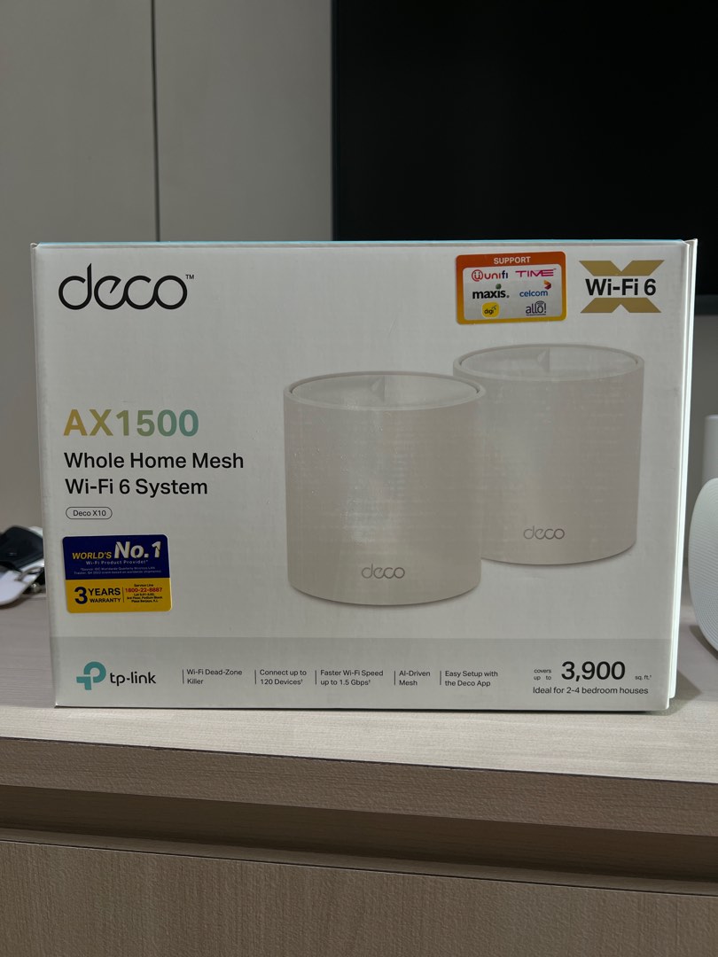 Deco AX1500 Whole Home Mesh Wi-Fi 6 System, Computers & Tech, Parts ...