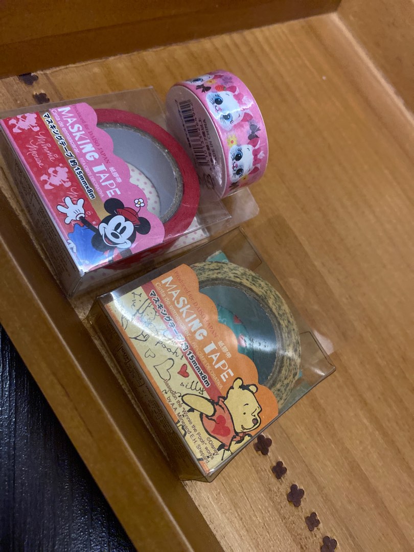 Disney Mickey n pooh masking tape, Hobbies & Toys, Stationery & Craft ...