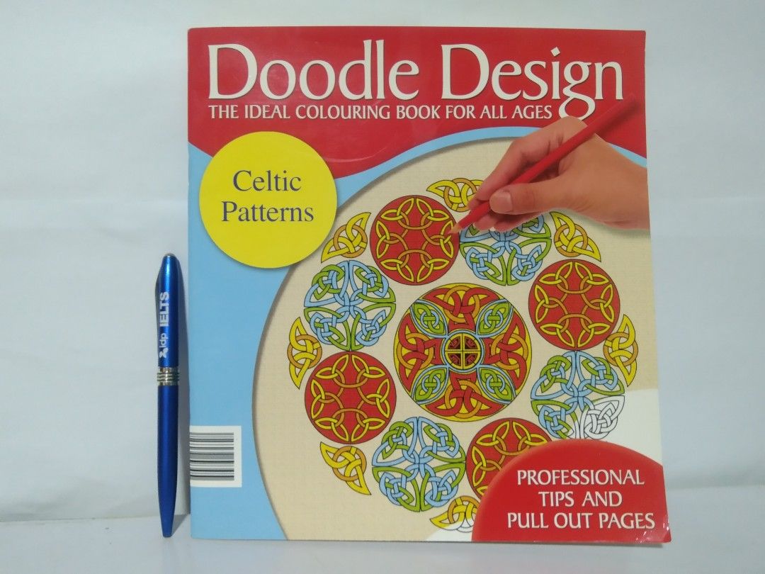 Doodle Design Colouring Book for All Ages, Hobbies & Toys, Books ...