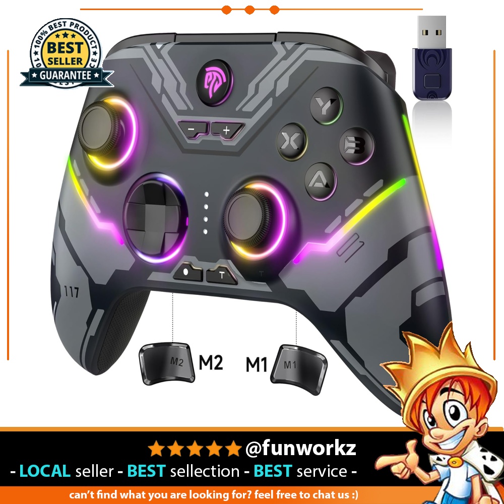 EasySMX X15 PC Controller - Enhanced Wireless Bluetooth Controller with ...