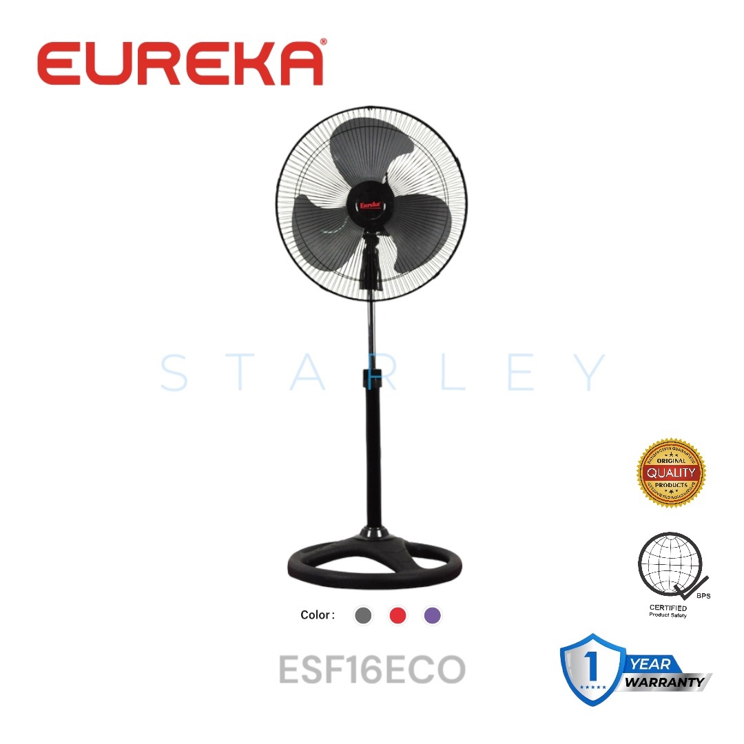 EUREKA Stand Fan 16" Eco (ESF16ECO), Furniture & Home Living, Lighting ...