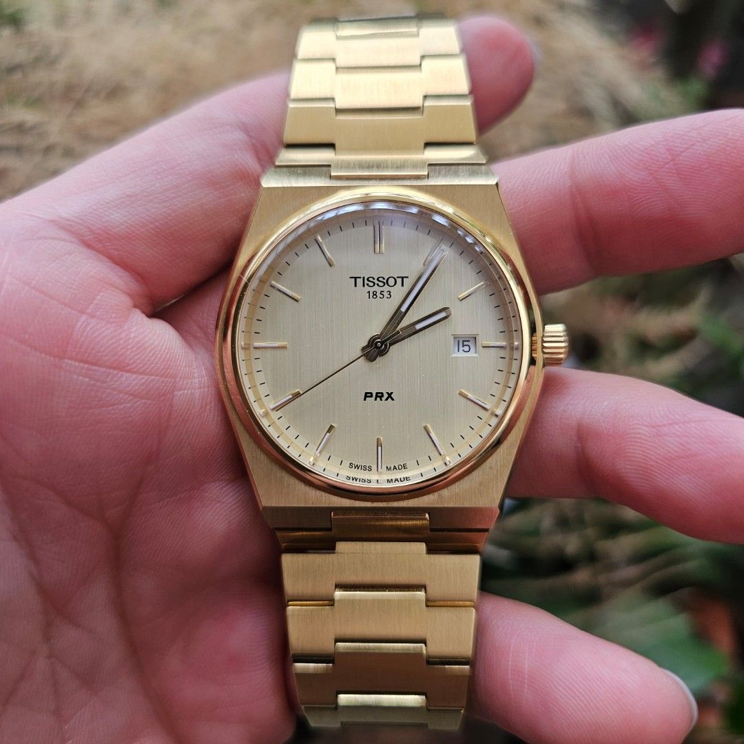 [Full set] Tissot PRX Gold, Luxury, Watches on Carousell