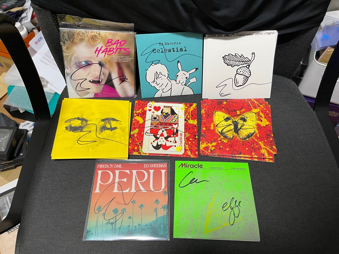 GENUINE ED SHEERAN AUTOGRAPH SIGNED CD sleeves and CD - Pokémon ...
