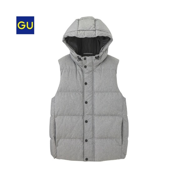 GU MEN'S PADDED VEST WITH HOOD, Men's Fashion, Coats, Jackets and ...