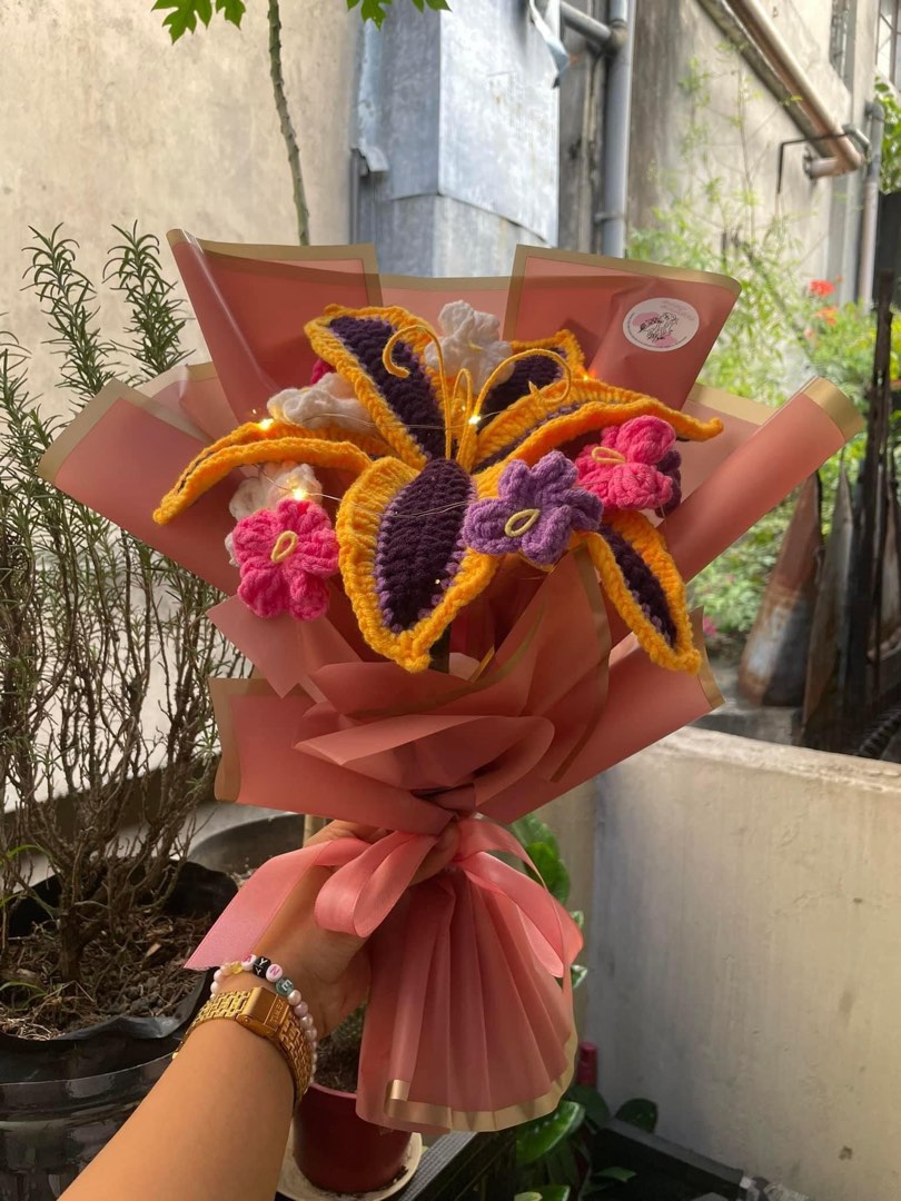 Handmade crochet flower inspired by the movie TANGLED sundrop flowers ...