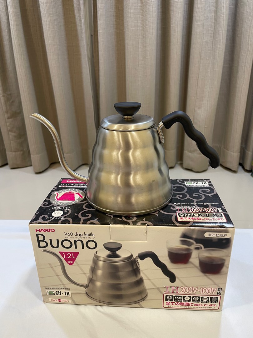 Hario V60 Drip Kettle Buono 1.2 L, TV & Home Appliances, Kitchen Appliances, Kettles & Airpots ...