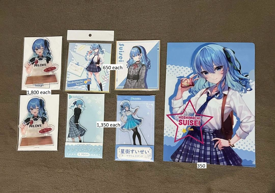 Hololive Hoshimachi Suisei Official Merch, Hobbies & Toys, Memorabilia ...