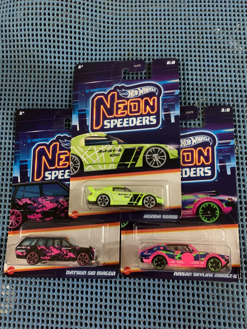 Hot Wheels - Neon Speeders - JDM Cars - DieCast Cars - Datsun 510 ...
