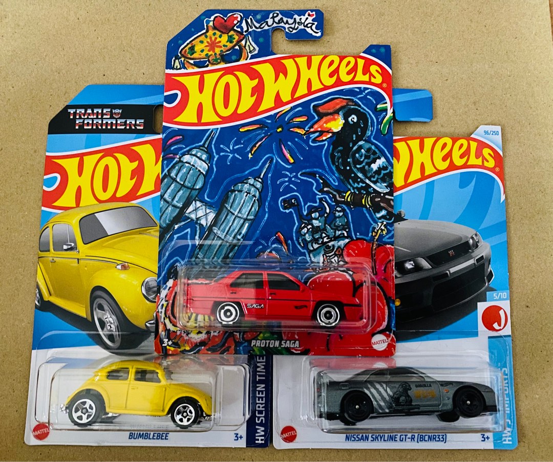Hot Wheels Lot NISSAN Skyline G-TR R33 Godzilla & PROTON Saga ...
