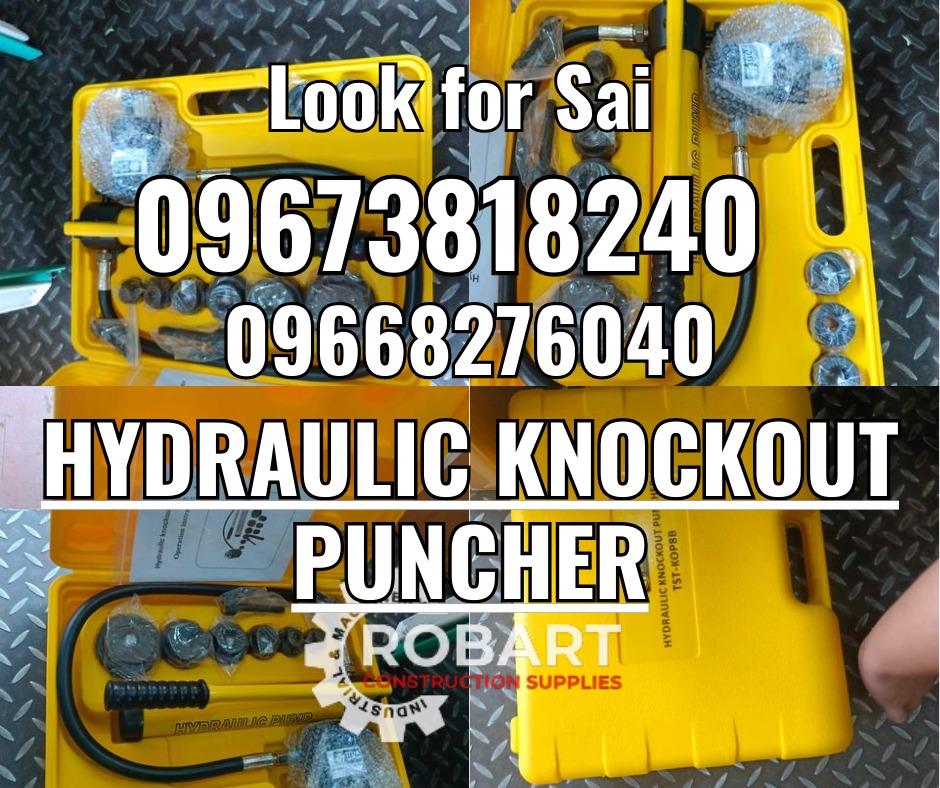 Hydraulic Knockout Puncher, Commercial & Industrial, Construction Tools & Equipment on Carousell