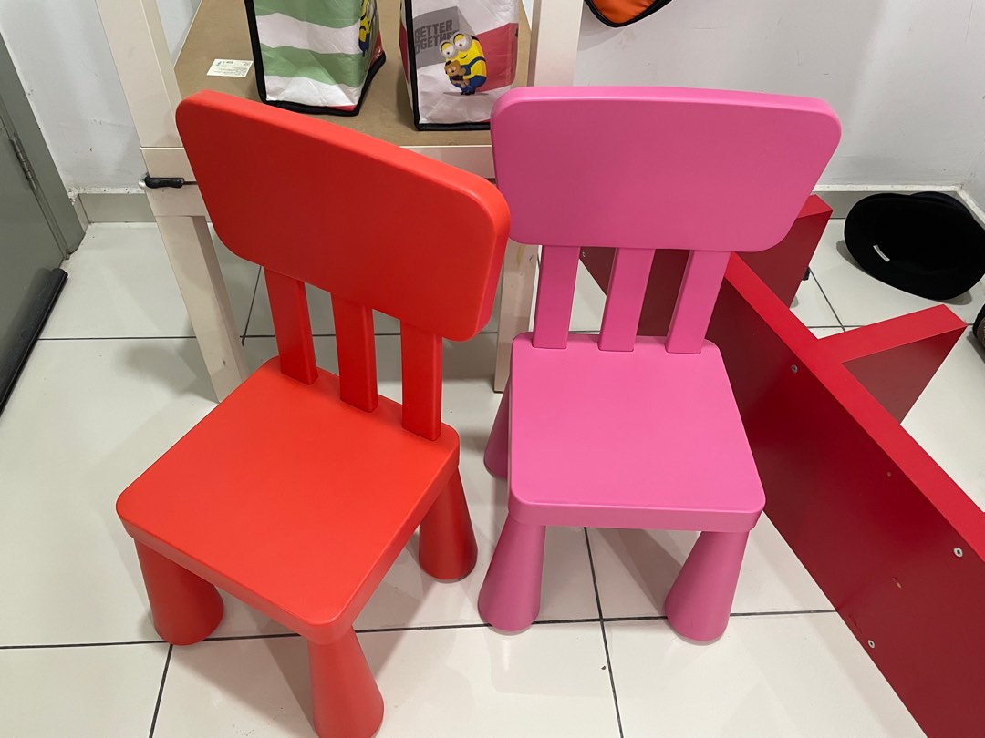 IKEA Mammut Chair (red only), Babies & Kids, Baby Nursery & Kids ...