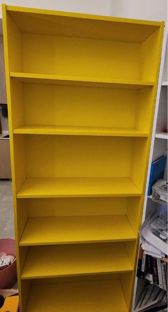 Ikea yellow bookshelf, Furniture & Home Living, Furniture, Shelves ...