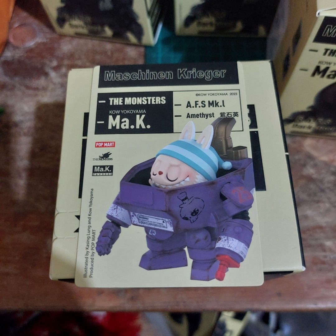 POP MART Labubu Ma.K. Kow Yokoyama The Monster "Amethyst", Toys ...
