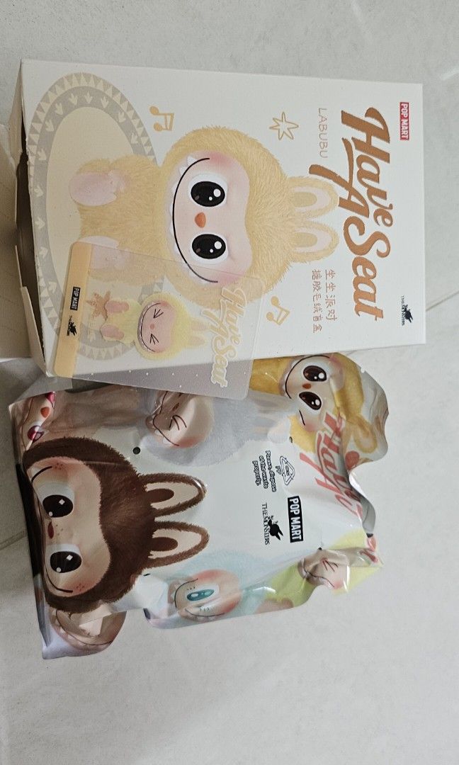 Labubu V2 seating __Hehe, Hobbies & Toys, Collectibles & Memorabilia ...