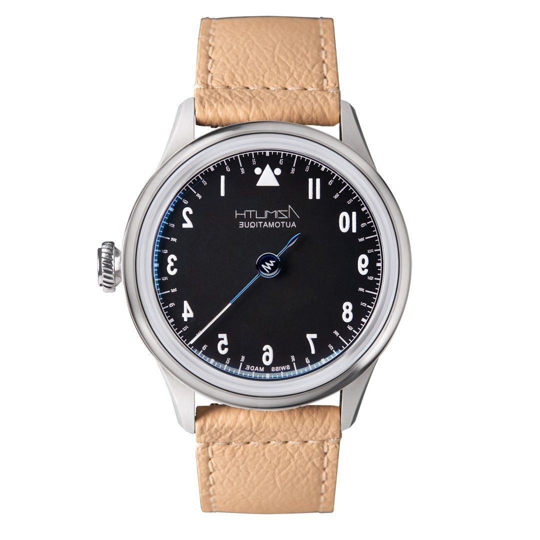 AZIMUTH BACK IN TIME SERIES 2 Silver Rose and Black Pilot Not Rolex ...