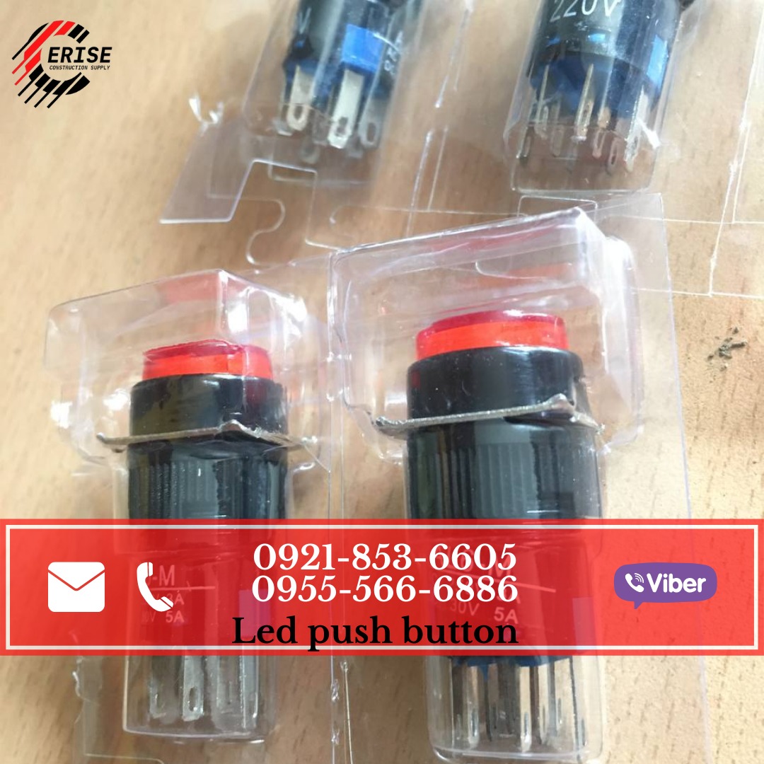 Led push button, Commercial & Industrial, Construction Tools & Equipment on Carousell