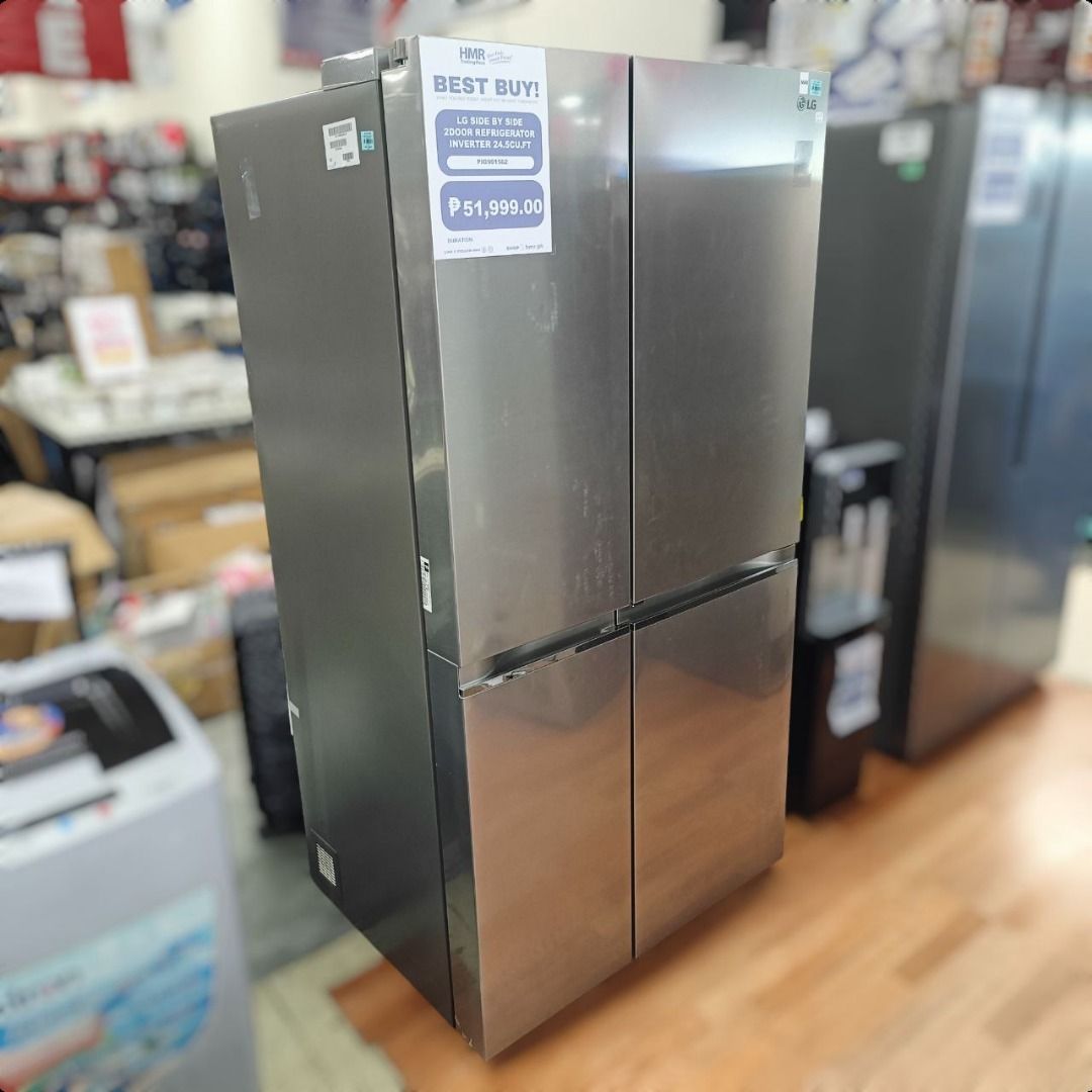 LG Refrigerator 2 Door Side by Side Inverter 24.5cu.ft RVS-M245NS 220v ...